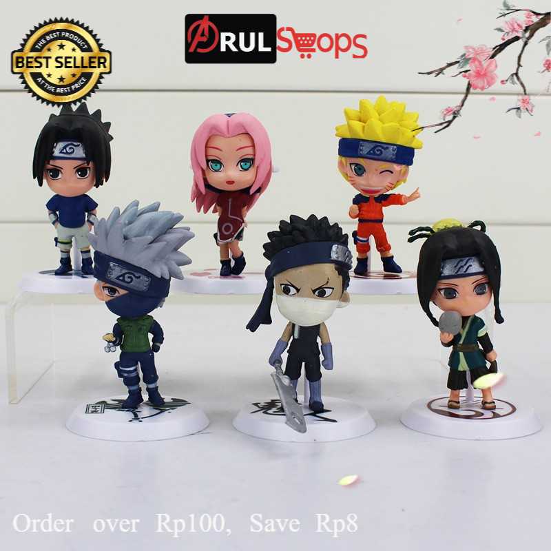 Jual ARS MAINAN- Action Figure Naruto 6 PCS | Shopee Indonesia