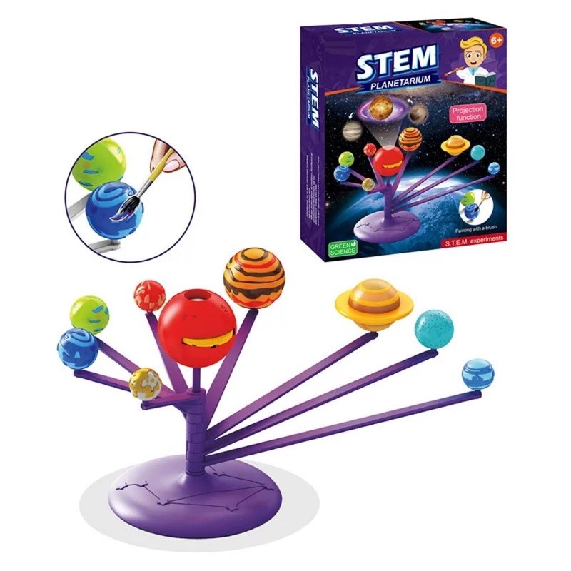 Jual stem solar system projector rotating planets projection | Shopee ...