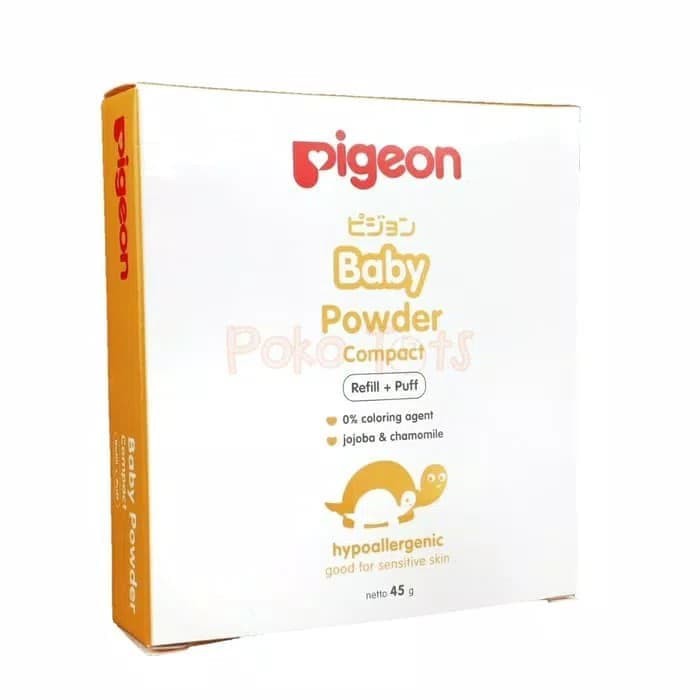 Jual Pigeon Baby Powder Compact Refill + Puff 45g | Shopee Indonesia