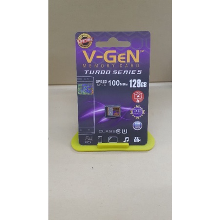 Jual Vgen V-gen class 10 turbo series memori micro sd memori card 128 ...
