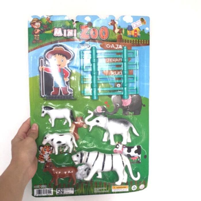 Jual Mainan Edukasi Anak Binatang hewan Mini Zoo | Shopee Indonesia