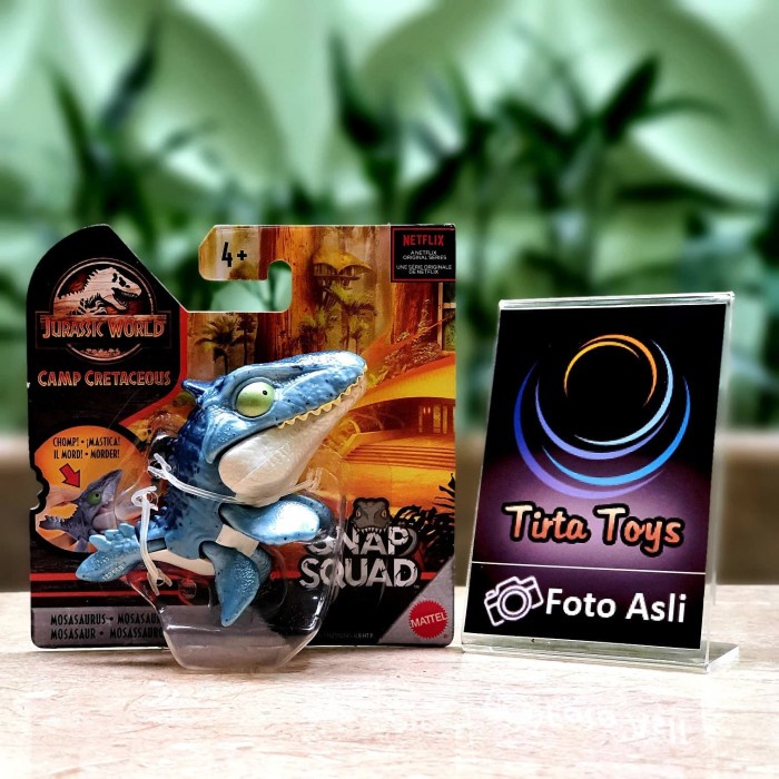 Jual Figure-Action- Mattel Snap Squad Wave 6 Dino Mosasaurus Metalik ...