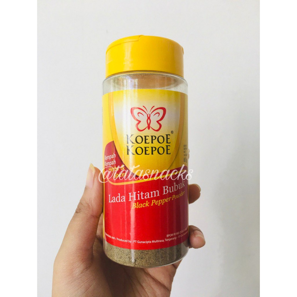 Jual Koepoe Koepoe Lada Hitam Bubuk / Black Pepper Powder | Shopee ...
