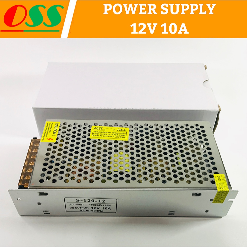 Jual POWER SUPPLY 12V 10A / PSU 12V 10A SMPS TRAFO SWITCHING POWER ...