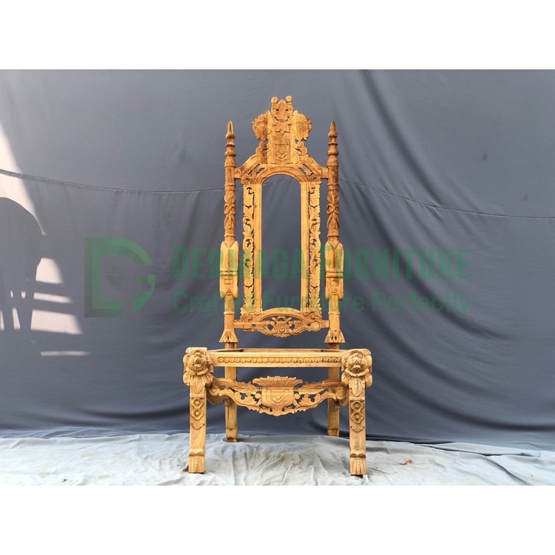 Jual kursi raja mawar tanpa tangan kayu jati kursi makan mewah kursi ...