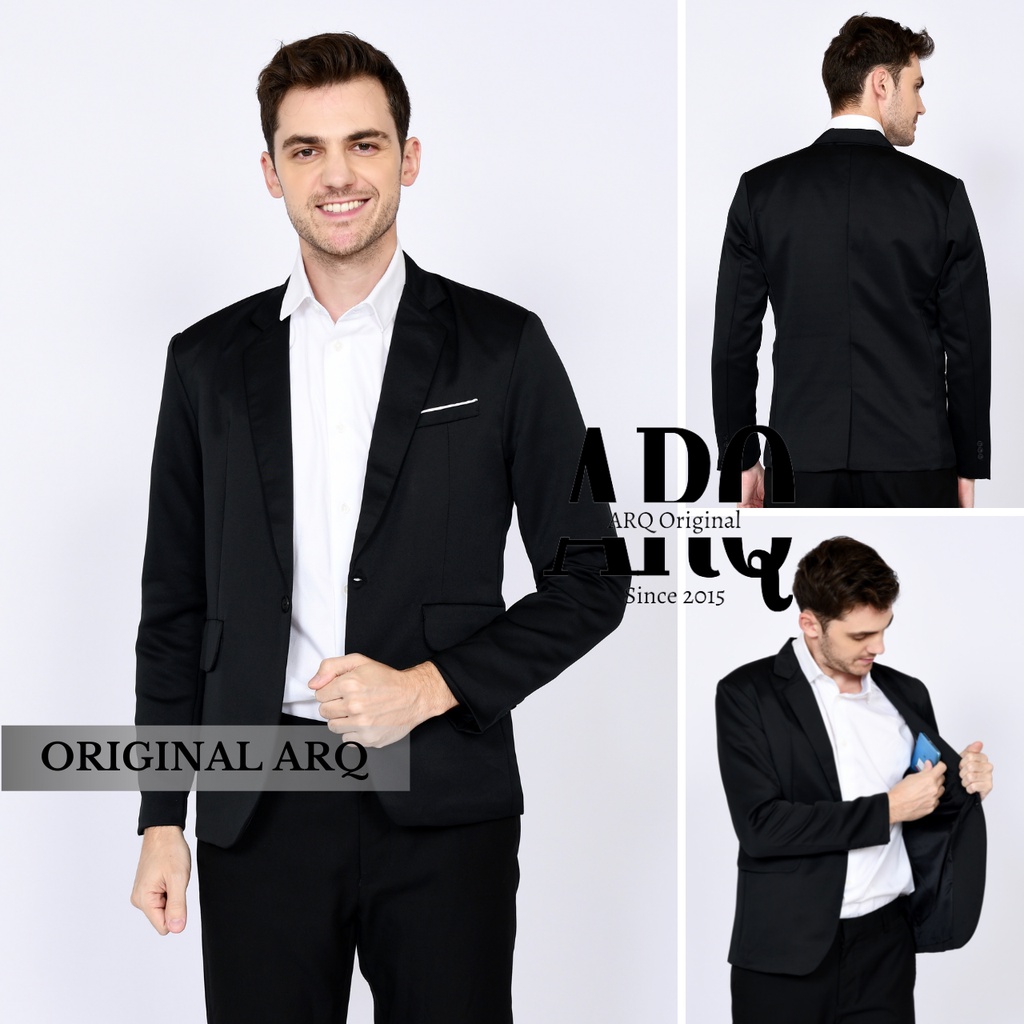 Jual TERLARIS ! JAS BLAZER PRIA MODEL SLIMFIT ORIGINAL ARRQ BAHAN ...
