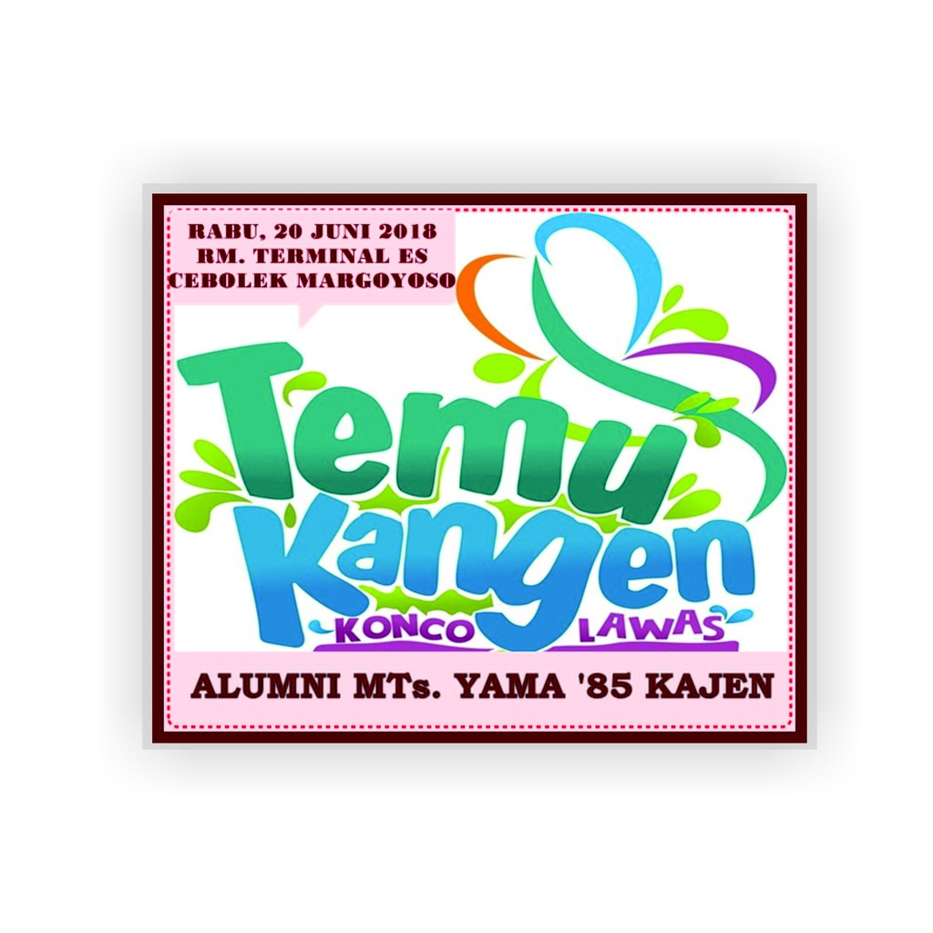 Jual cetak stiker reuni Sekolah/Kerja/Teman Kecil | Shopee Indonesia