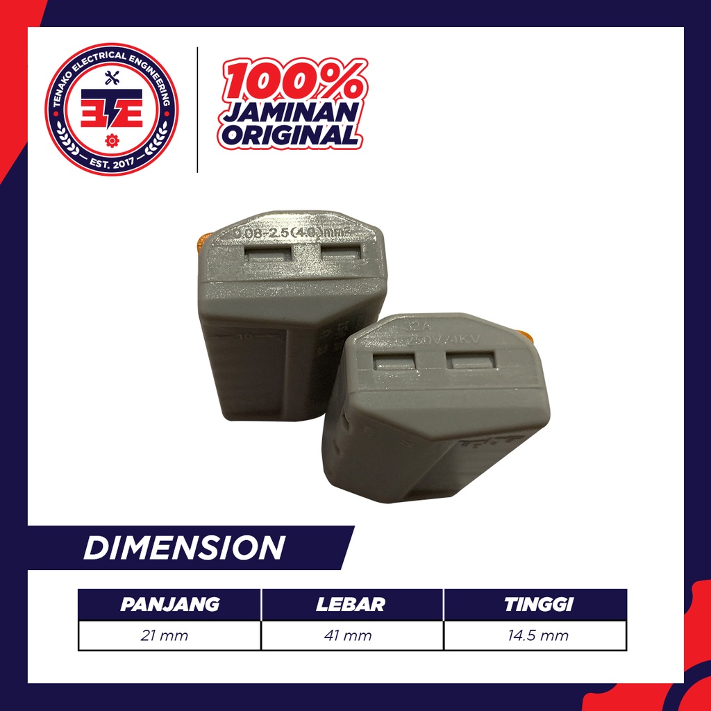 Jual Cable Connector PCT-218 Konektor Kabel Model WAGO 8 Wire Compact ...