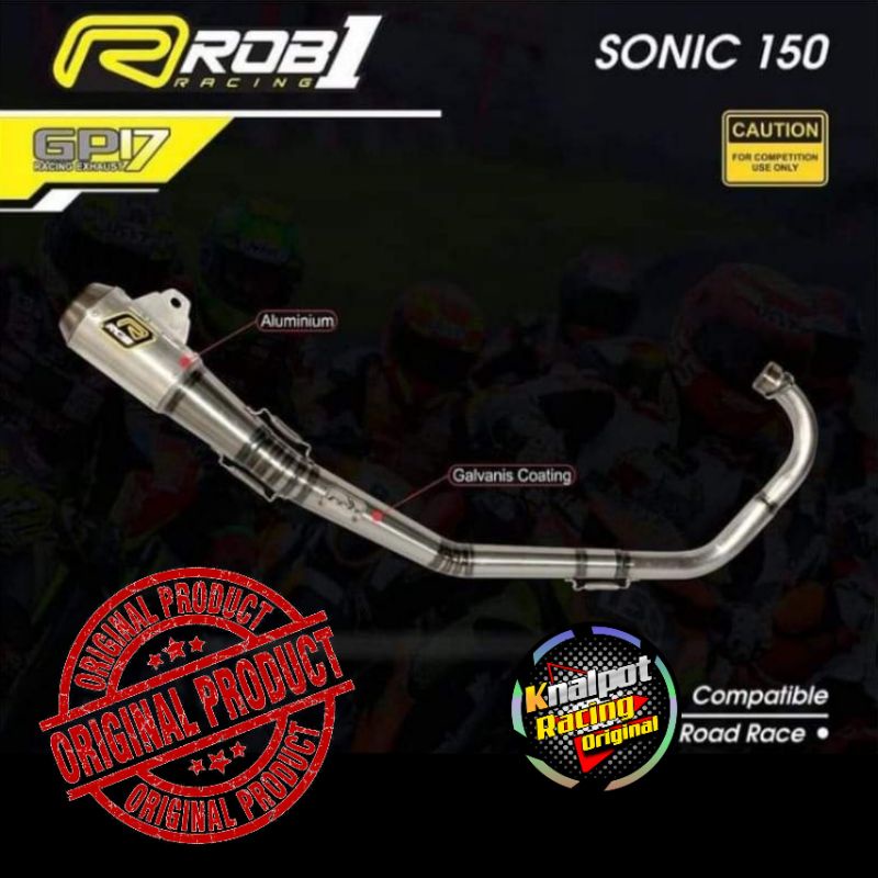 Jual Knalpot ROB1 Sonic GP17 Kompetisi Only Original Rob1 | Shopee ...