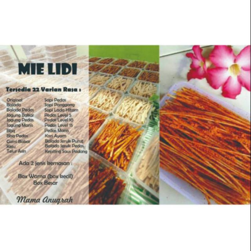 Jual mie lidi box 500ml | Shopee Indonesia
