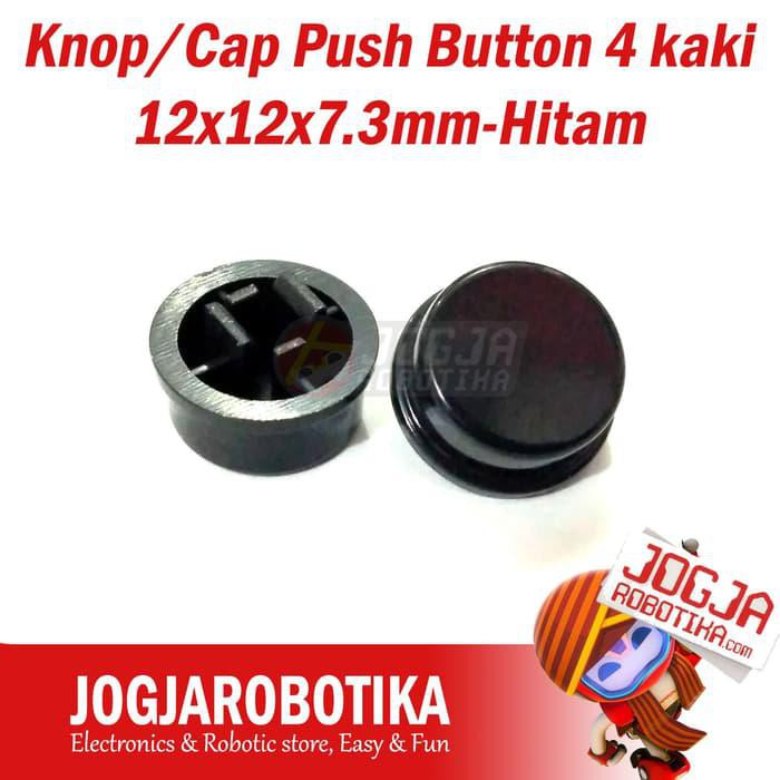 Jual Knop/Cap Push Button 4 kaki 12x12x7.3mm-Hitam | Shopee Indonesia
