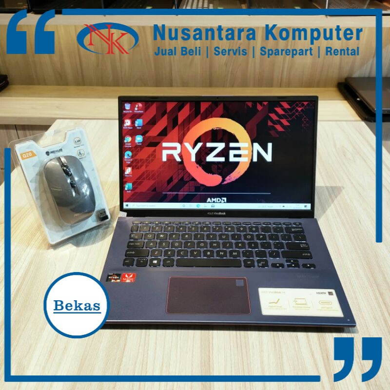 Jual Laptop ASUS VivoBook 14 (A412DA) - Biru Metalic (Ryzen 5 3500U ...