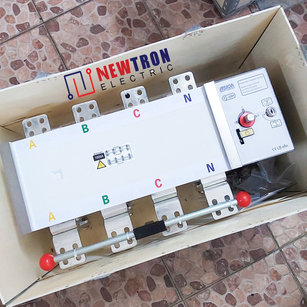 Jual COS Motorized ATS 1000A 4P ATSE Vision VSQ3-1000 untuk panel ATS ...