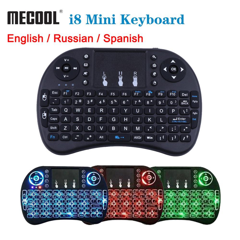 Jual Gratis Ongkir Mecool Mini Wireless Keyboard English 2 4ghz I8 Touchpad Fly Air Mouse For