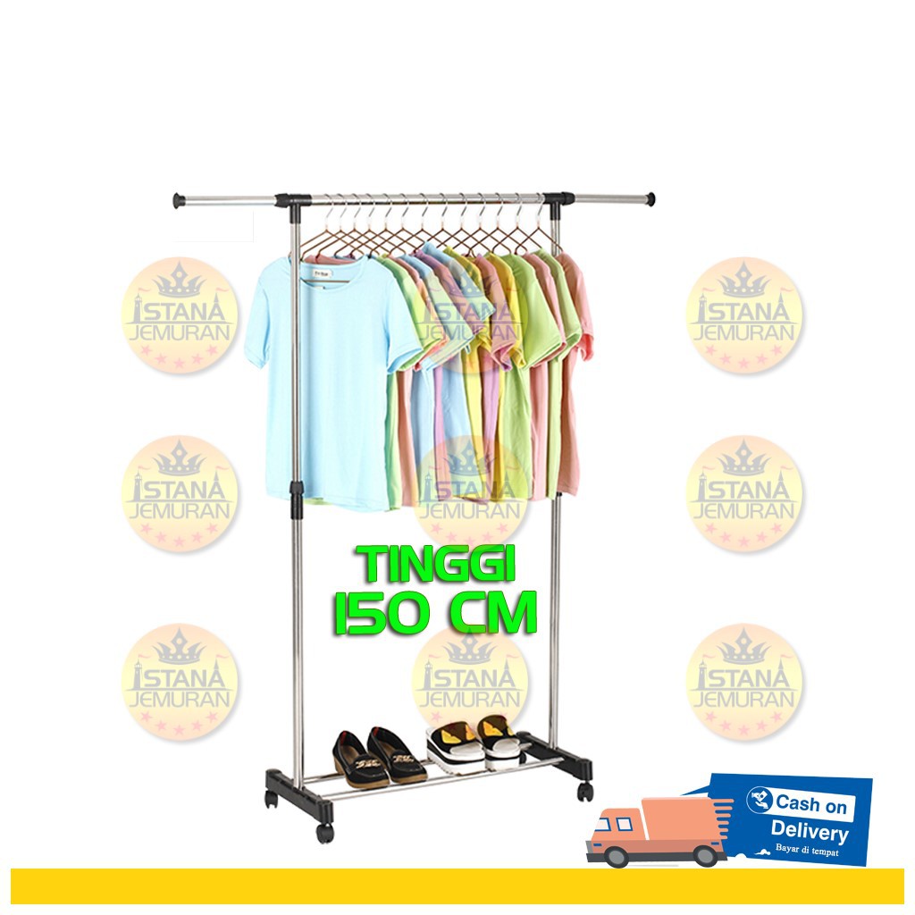 Jual STAND HANGER SINGLE RAK / RAK STAND HANGER GANTUNGAN SERBAGUNA ...