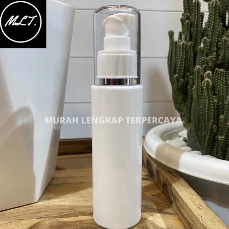 Jual BOTOL PUMP TREATMENT 150ML RF PUTIH / TREATMENT PUMP 150 ML PUTIH FULLCAP PER PUTIH GLOSSY ...