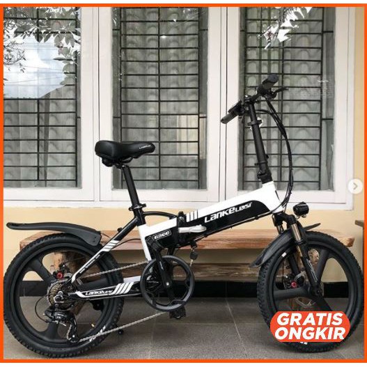Jual Sepeda Lankeleisi G300 Listrik Lipat Smart Moped 48V 10.4AH ...