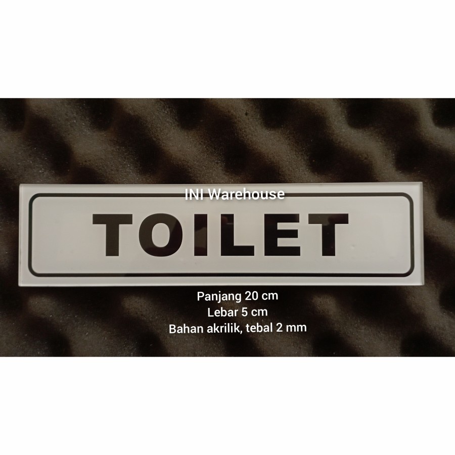 Jual Acrylic Toilet Sign Signage Rambu Simbol Akrilik Kamar Mandi 5 x ...