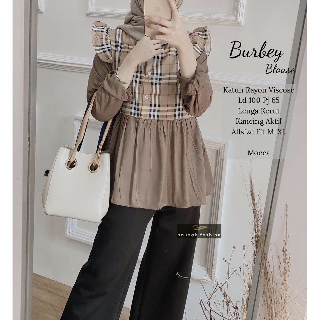 Jual BURBEY BLOUSE PREMIUM ORI (1KG MUAT 6PCS) BLOUSE MOTIF KEKINIAN ...