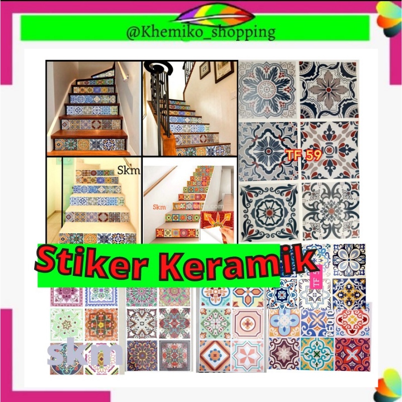 Jual KMK TF -WALLSTICKER WALL STICKER SETIKER STIKER KERAMIK WALLSTIKER ...