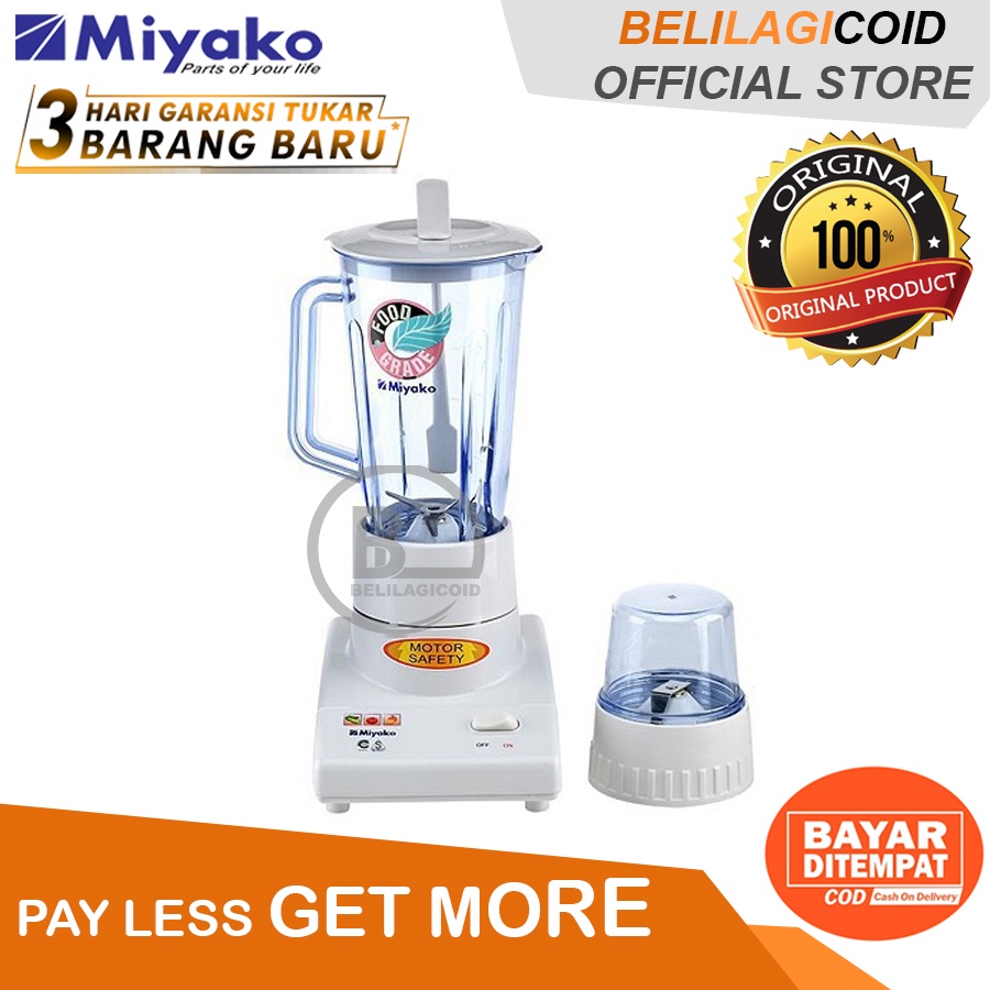 Jual Miyako Blender Plastik 2in1 BL 101 PL / Belender Miyako BL-101PL ...