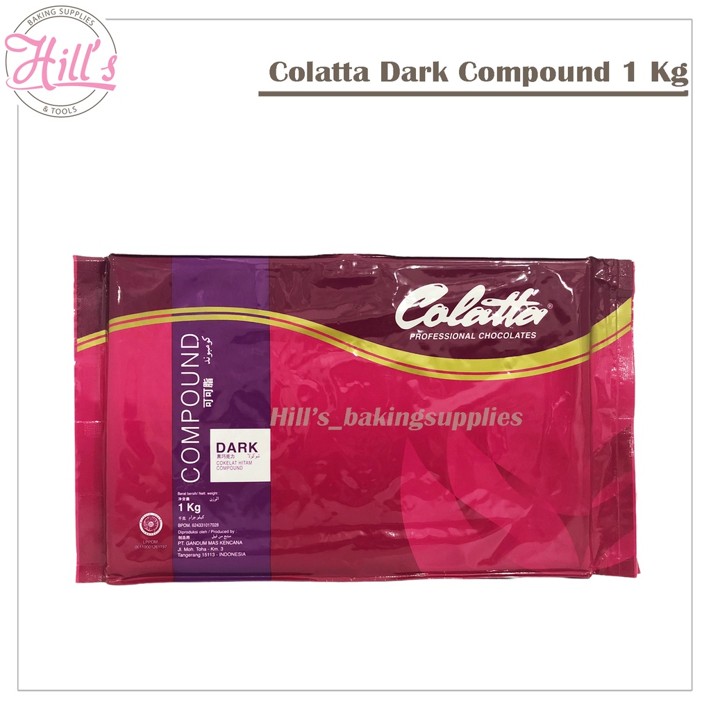 Jual COLATTA DARK CHOCOLATE COMPOUND 1 KG / COKLAT MASAK / COKELAT ...