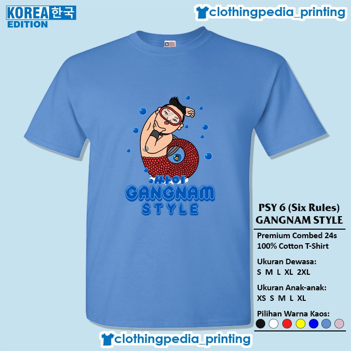 Jual Kaos Baju Psy 6 Six Rules Oppa Gangnam Style Shufflin Party T ...