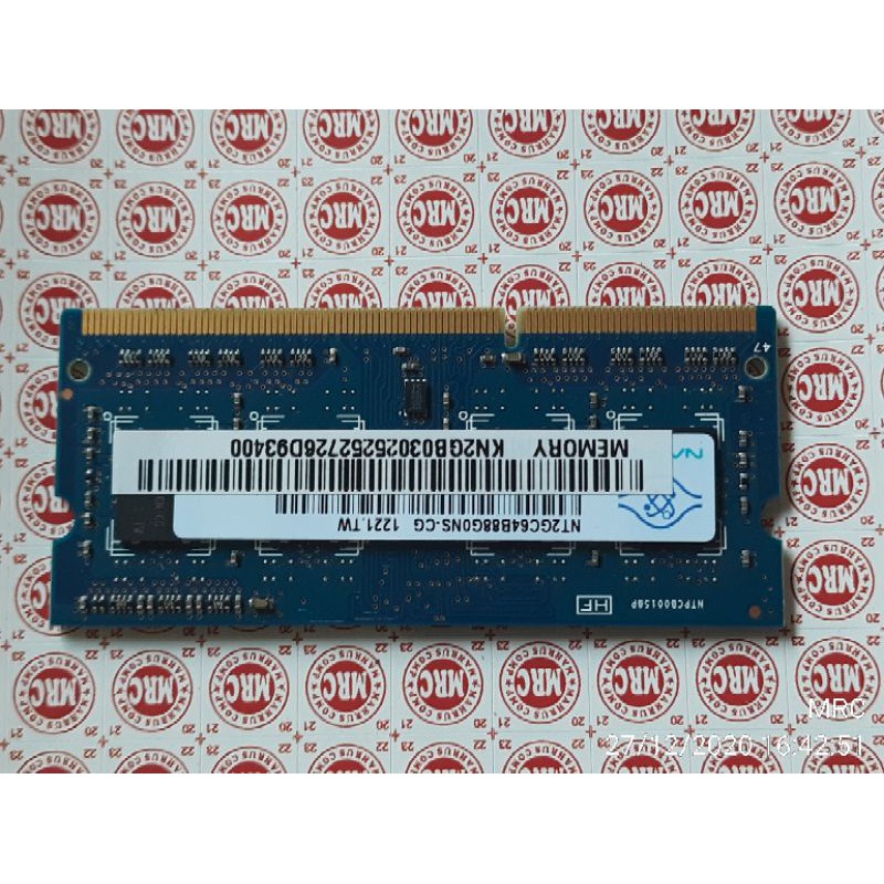 Jual RAM LAPTOP NANYA DDR3 2GB PC 10600 | Shopee Indonesia