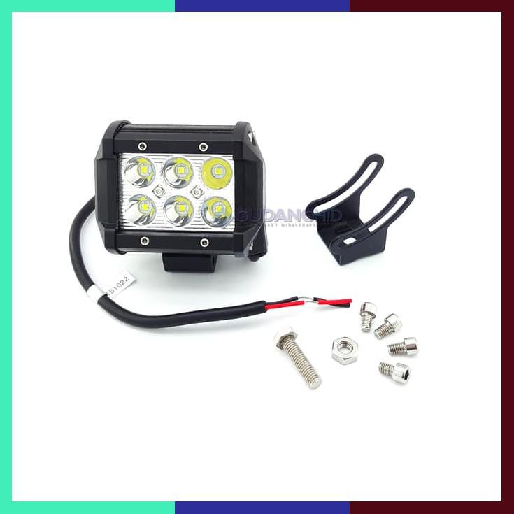 Jual Lampu Sorot Worklight Led Cree 6 Mata Sisi Tembak Kabut 18W ...