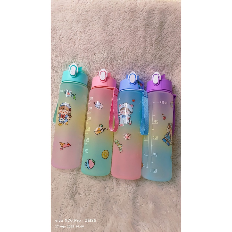 Jual Botol Minum Viral 1 liter botol sultan Botol kekinian real pict ...