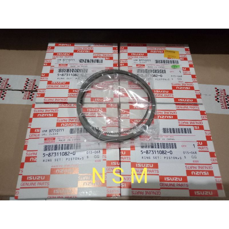 Jual RING SET PISTON / RING SEKER ISUZU PANTHER 2,5 / NHR55/NKR55/NLR55 ...