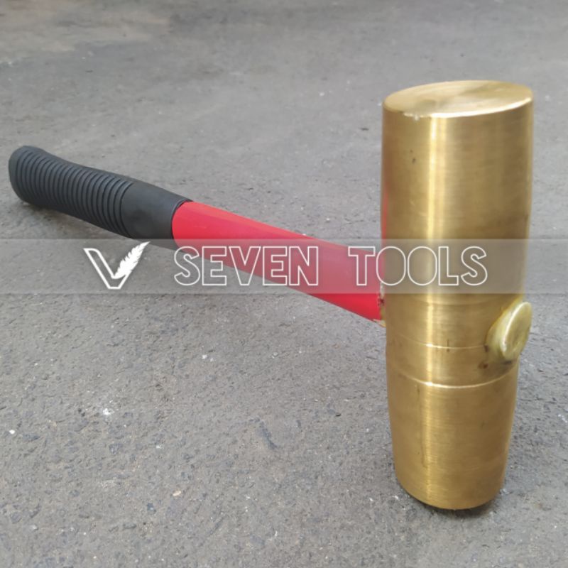 Jual Brass hammer 2 kg palu batu kuningan 5 LBS Brass stone hammer ...