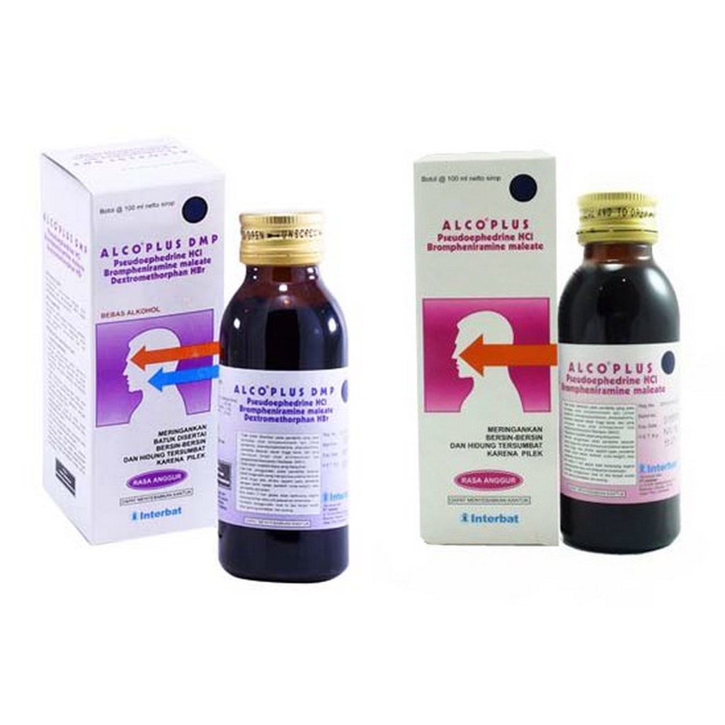 Jual banda aceh ALCO PLUS DMP & Alco Plus Sirup 100 ML - Cough Flu ...