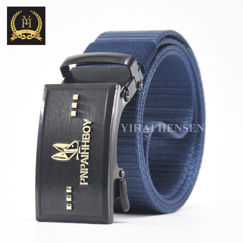 Jual [Y&H] Ikat Pinggang Pria Canvas Nylon Belt Nylon Canvas Sabuk Pria Nylon Kepala Logam Besi ...