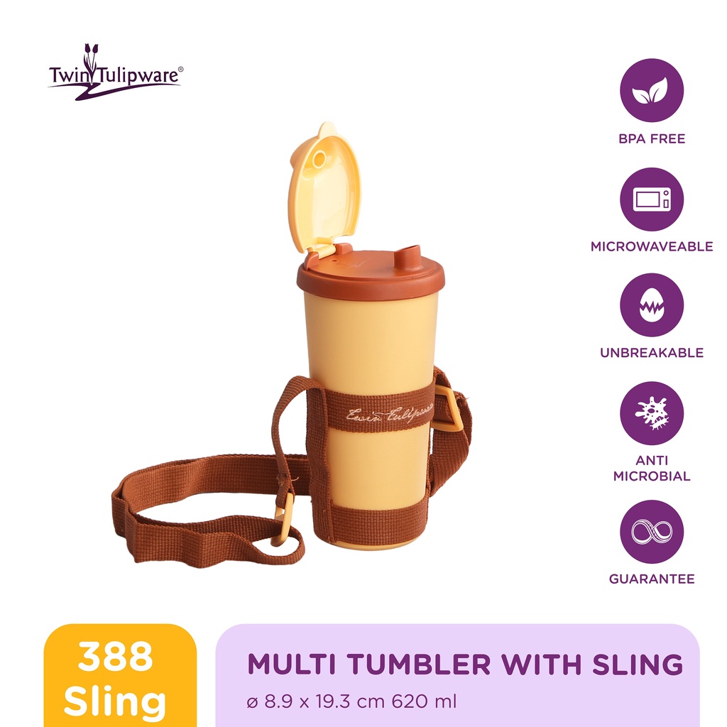 Jual Twin Tulipware Multi Tumbler with Sling Botol Minum 620 ML ...