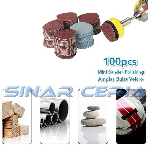 Jual Mini Sander Disc 100pcs Amplas 1 inch 25mm Alat Gosok Poles ...