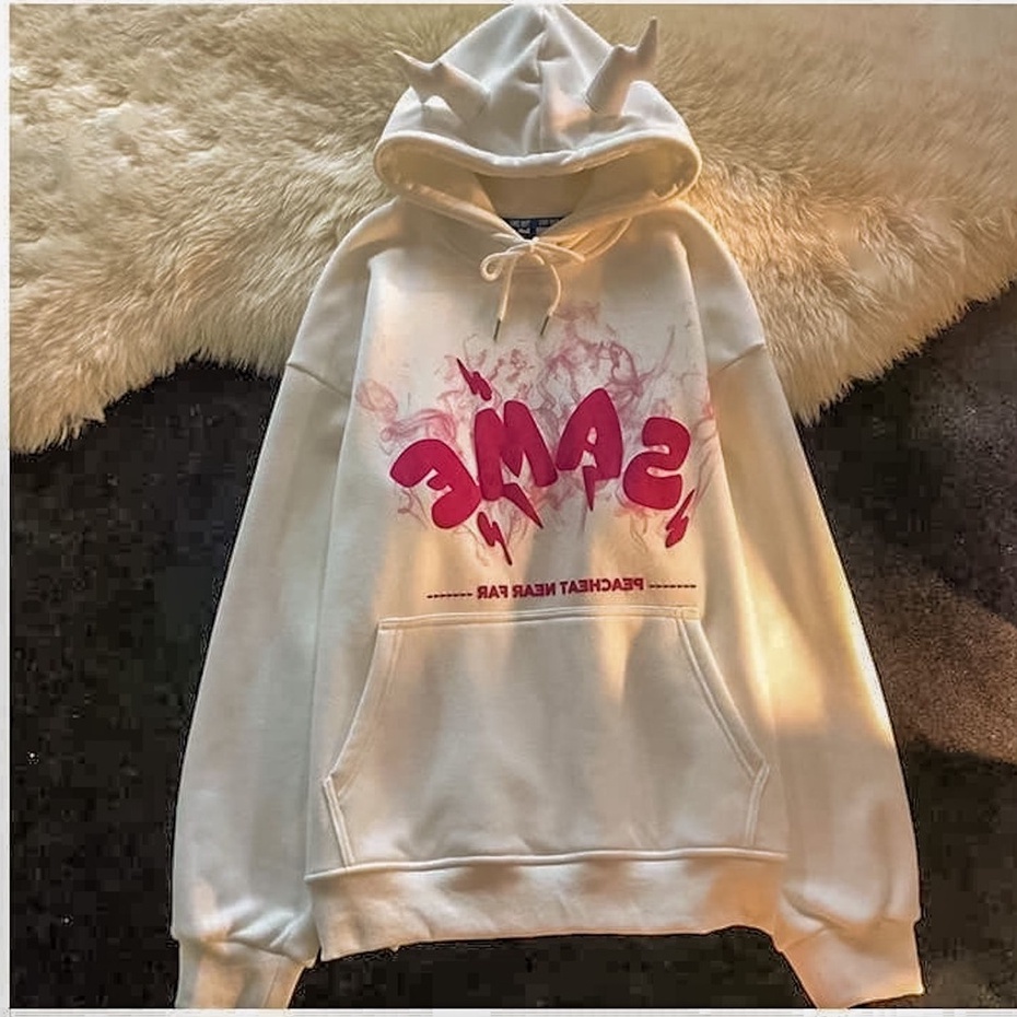 Jual SAME DEVIL SWEATER HODIE | OUTWEAR UNIK TANDUK BAHAN FLEECE ( PH ...