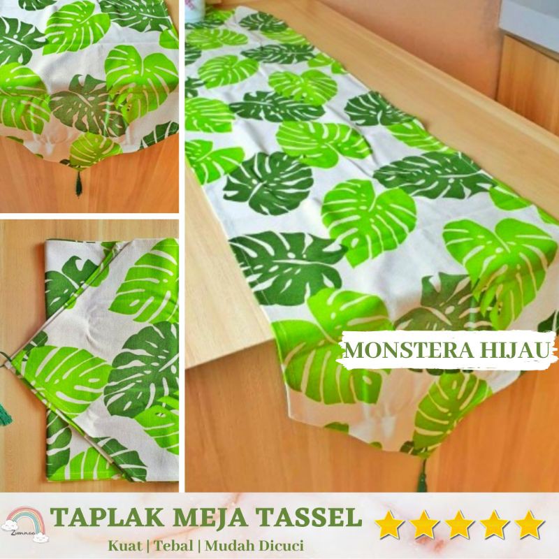 Jual TAPLAK MEJA TAMU MAKAN SET PANJANG MOTIF ALAS MEJA TABLE RUNNER ...
