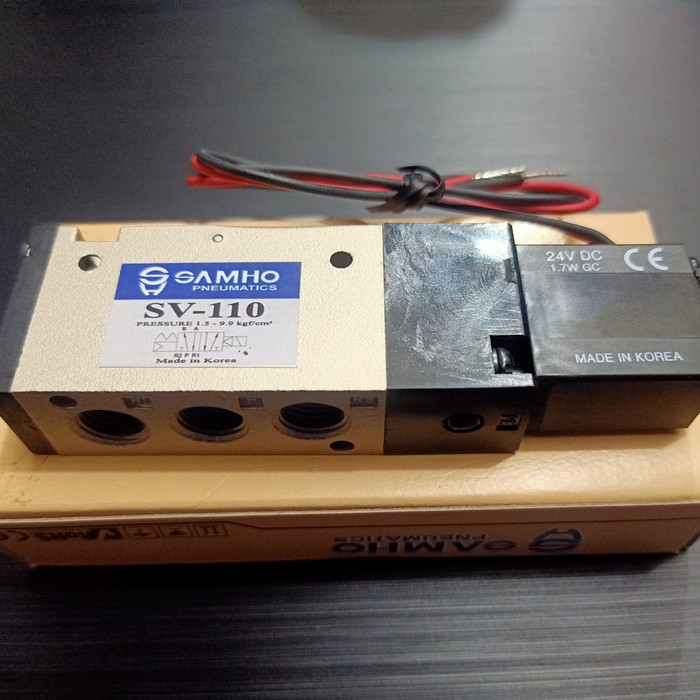 Jual SOLENOID VALVE SAMHO PNEUMATIC SV110 - 02 VOLT 24DC / 220VAC ...