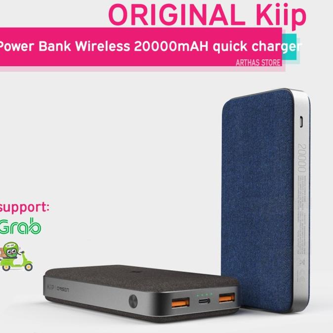 Jual KIIP Wireless Power Bank Portable PD QC 3.0 20000mAh Fast Charging ...