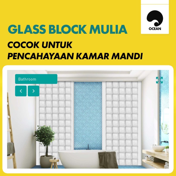Jual GLASS BLOCK DINDING MULIA / GLASS BLOK KACA RUMAH | MOTIF | Shopee ...