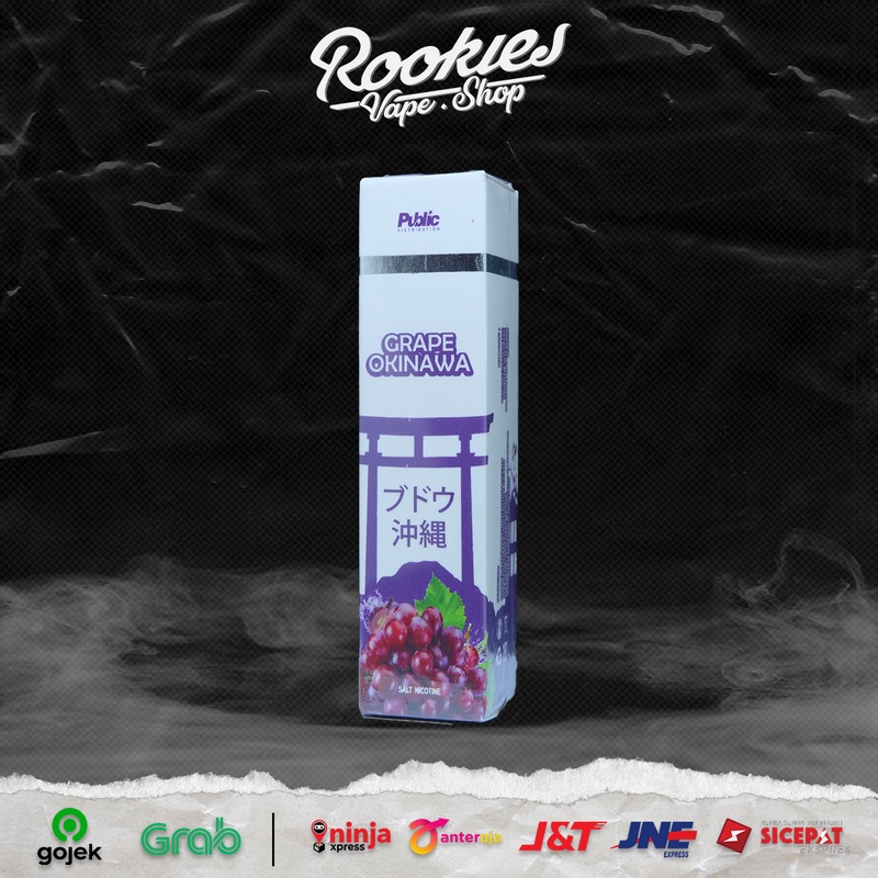 Jual Public Tokyo Series Grape Okinawa 15ML 30MG Liquid Salt Nicotine ...