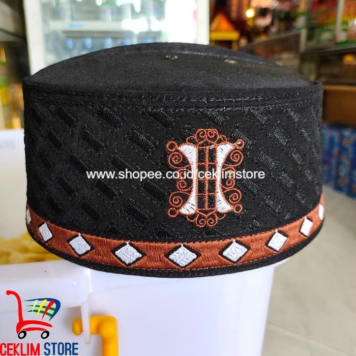 Jual Peci Bulat | Motif Bordir Khas Aceh | Shopee Indonesia