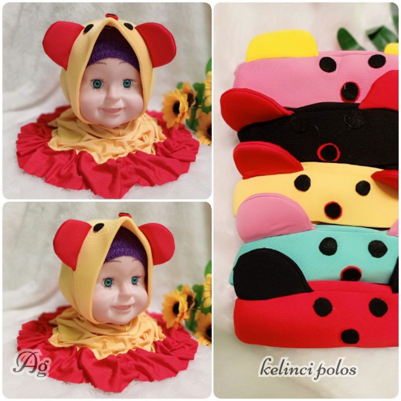 Jual HIJAB BABY PANDA POLOS/HIJAB KARAKTER | Shopee Indonesia