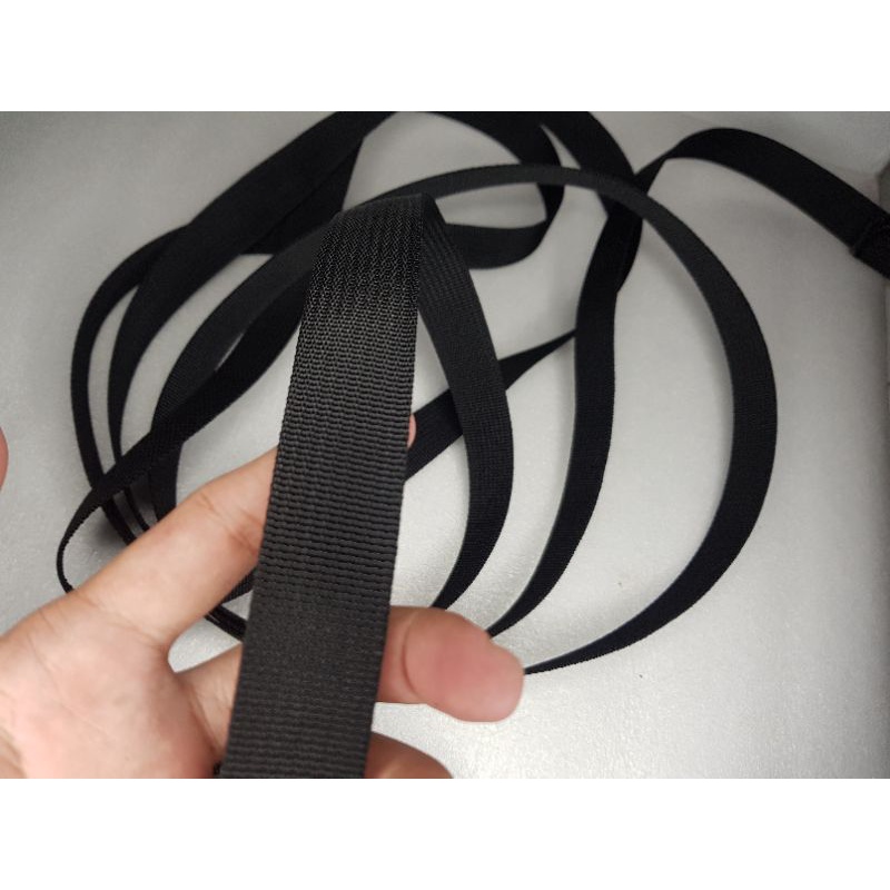 Jual webbing KRB 2,5cm warna hitam | Shopee Indonesia