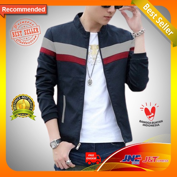 Jual JAKET PRIA PREMIUM BAHAN BABYTERRY WARNA BIRU NAVY UKURAN ALL SIZE ...