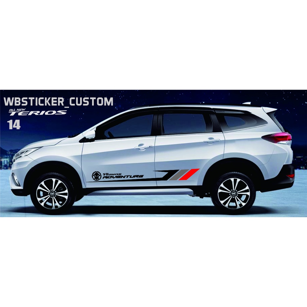 Jual STICKER BODY SAMPING CUTTING STICKER VARIASI MOBIL SIMPLE ALL NEW ...