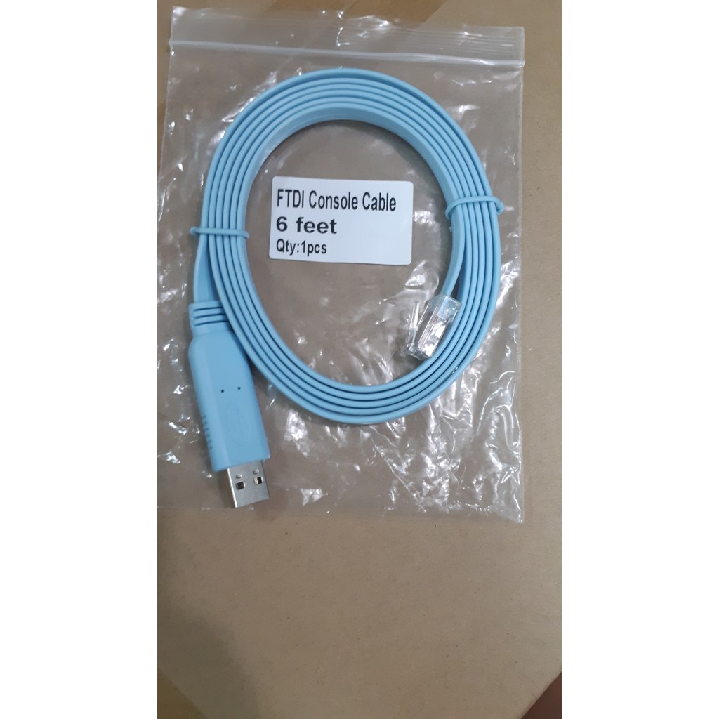 Jual Kabel Console FTDI USB to RJ45 1.8 Meter 1.8M-Cable Console FTDI ...
