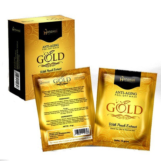 Jual Masker Gold Hanasui / Hanasui Naturgo Gold & Original Bpom ...