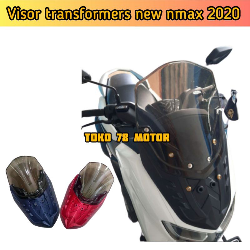 Jual Visor Winshield new nmax 2020 model transformers | Shopee Indonesia